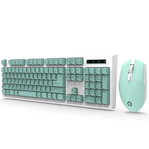 QSENN MK450 무선 키보드 마우스 세트[민트] - 에누리 가격비교