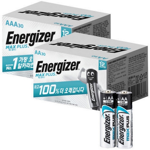 에너자이저 맥스플러스 AA 30알 + AAA 30알 - 에누리 가격비교