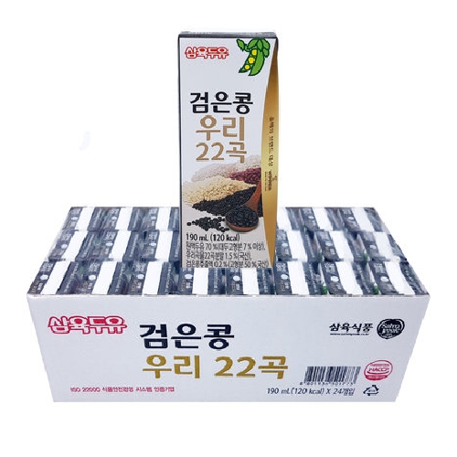 삼육식품 검은콩 우리 22곡 190ml [48개] - 에누리 가격비교