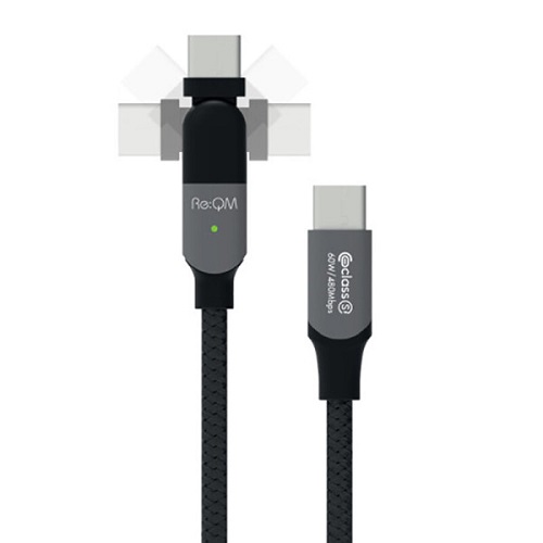 리큐엠 회전형 Type C to C 케이블 (CC120)[1.2m] - 에누리 가격비교