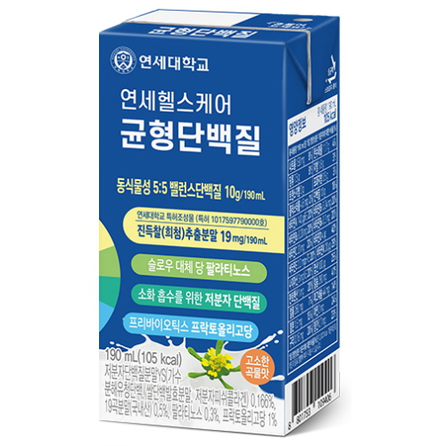 연세두유 연세헬스케어 균형단백질 고소한곡물맛 190ml [96개] - 에누리 가격비교