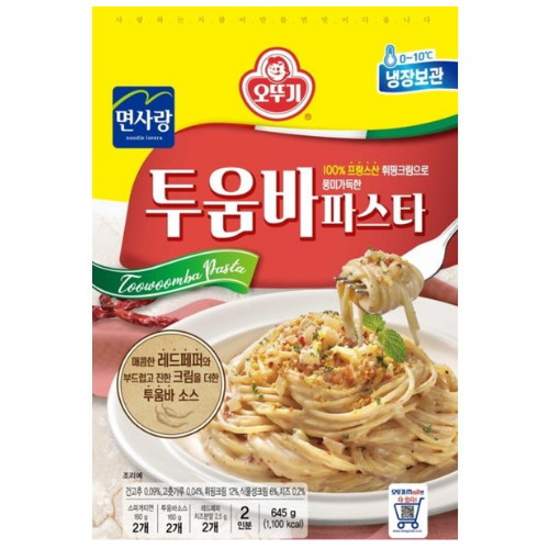 오뚜기 면사랑 투움바 파스타 645g [1개] - 에누리 가격비교