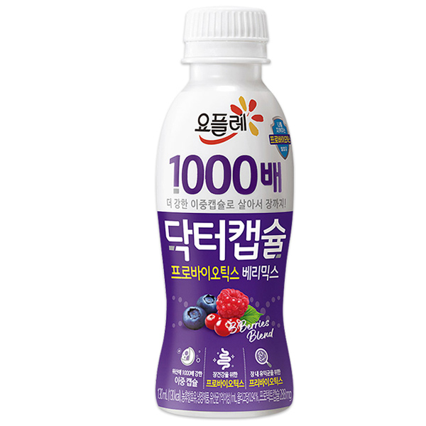 빙그레 요플레 닥터캡슐 1000배 프로바이오틱스 베리믹스 130ml [16개] - 에누리 가격비교