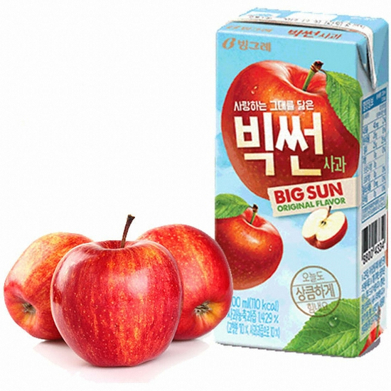 빙그레 빅썬 사과 200ml [72개] - 에누리 가격비교