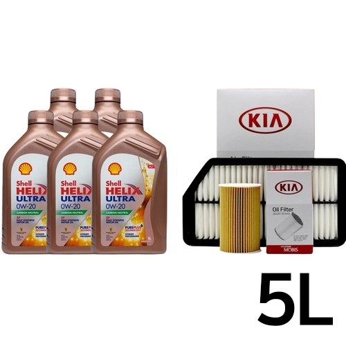 쉘 힐릭스 울트라 SP 0W20 5L + 순정필터 K5 DL3 1.6 가솔린 - 에누리 가격비교