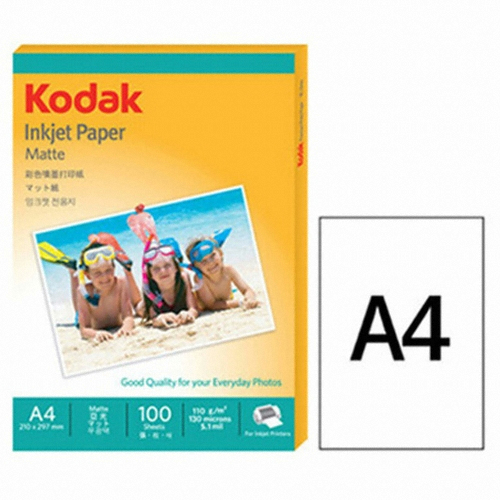 코닥 칼라 잉크젯 전용지 매트 A4 110g [100매] - 에누리 가격비교