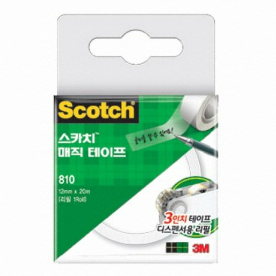 3M 스카치 810 매직테이프 3인치코어 리필 18mm x 20m [1개] - 에누리 가격비교
