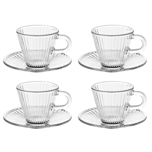 글라스락 보에나 드 모네 커피머그 앤 받침 190ml [4인조] - 에누리 가격비교