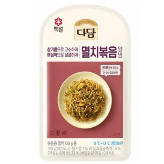 CJ제일제당 다담 멸치볶음양념 150g[1개] - 에누리 가격비교