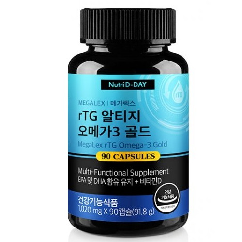 뉴트리디데이 메가렉스 rTG 알티지 오메가3 골드 2병 180캡슐 총6개월분 - 에누리 가격비교