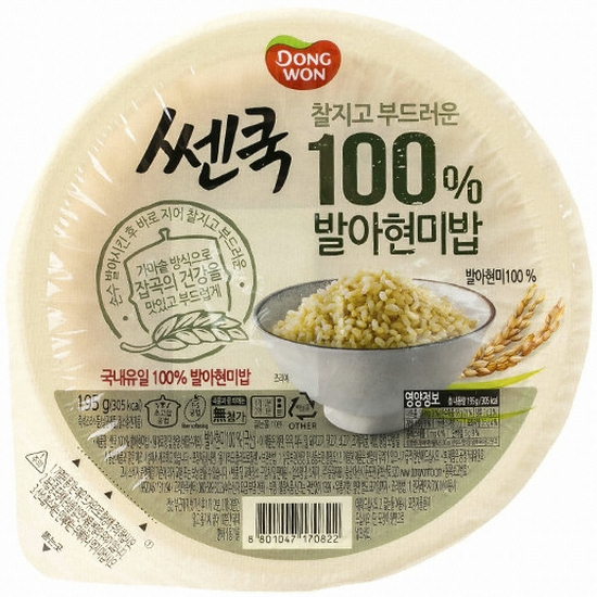 동원F&B 쎈쿡 100% 발아현미 195g[36개] - 에누리 가격비교