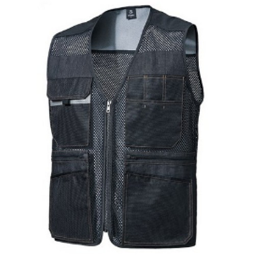지벤 작업복 조끼 ZB-V2321 ZB2321 봄 여름 데님 메쉬 망사 근무 형장 작업 조끼 베스트 4XL 120 - 에누리 가격비교