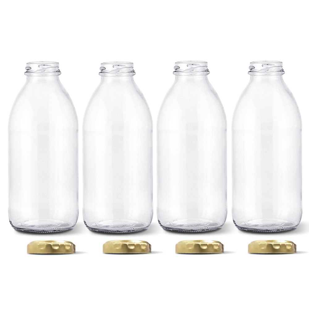 미르 주스병 500ml 4p + 골드캡 4p 1세트 - 에누리 가격비교