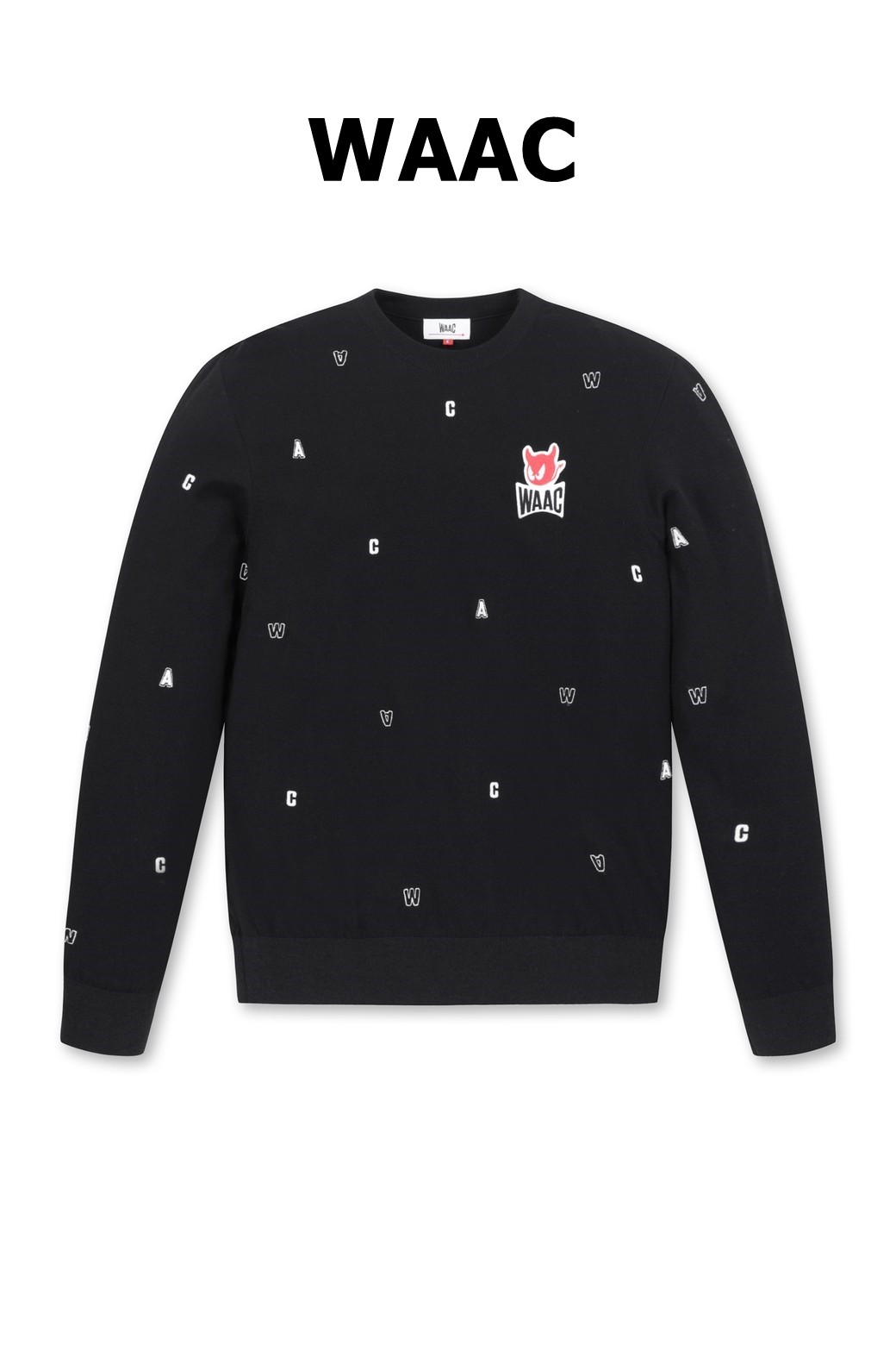 WAAC 남성 플레이어스 전판 자수 라운드 스웨터_WMWAA23607BKX - 에누리 가격비교