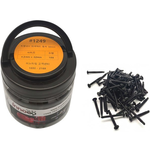 이노공구 직결나사 와셔머리 흑색 1249 32mm[100pcs] 에누리 가격비교