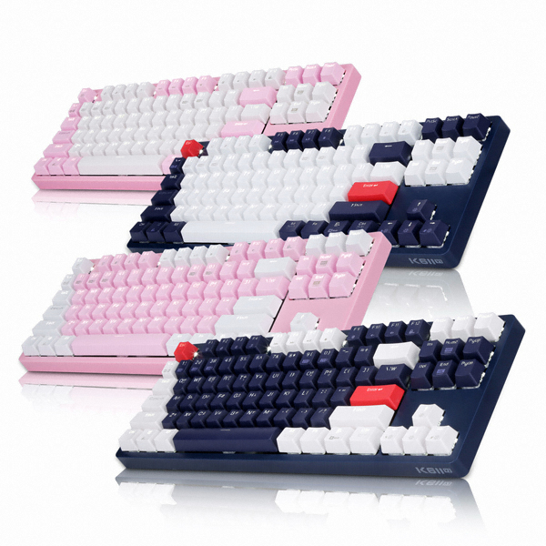 ABKO Hacker K611 텐키리스 카일광축 완전방수 축교환 게이밍 키보드 핑크 V2 [클릭] - 에누리 가격비교