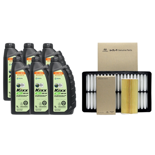 GS칼텍스 KIXX 바이오1 0W20 6L + 순정필터 기아 카니발KA4 가솔린 - 에누리 가격비교