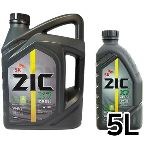 SK엔무브 ZIC 제로 X7 0W30 5L [4개] - 에누리 가격비교