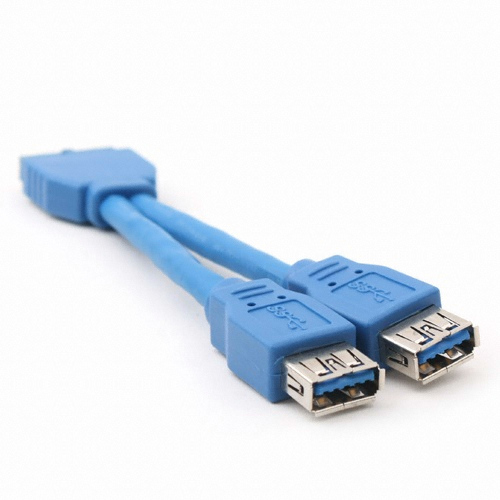 라이트컴 Coms USB 3.0 포트 20핀 to 2 Port [12cm] - 에누리 가격비교