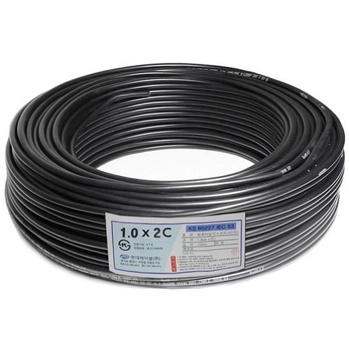 현대케이블 VCTF 전선 1.0SQ x 2C[100m] - 에누리 가격비교