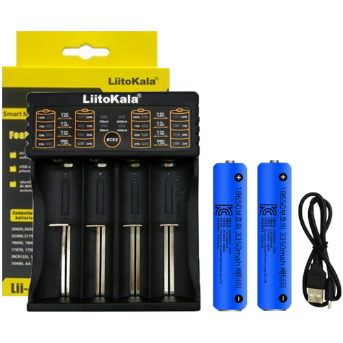 LiitoKala 스마트 만능 충전기 Lii-402 + 18650 3350mAh 2알 (벌크) - 에누리 가격비교