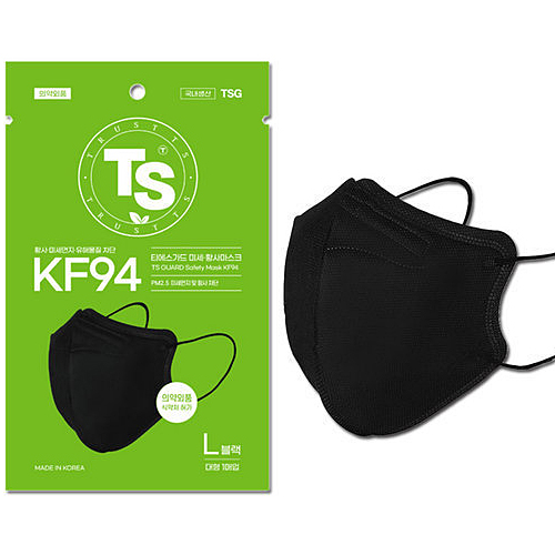 티에스 TS가드 KF94 대형 블랙 [25개] - 에누리 가격비교