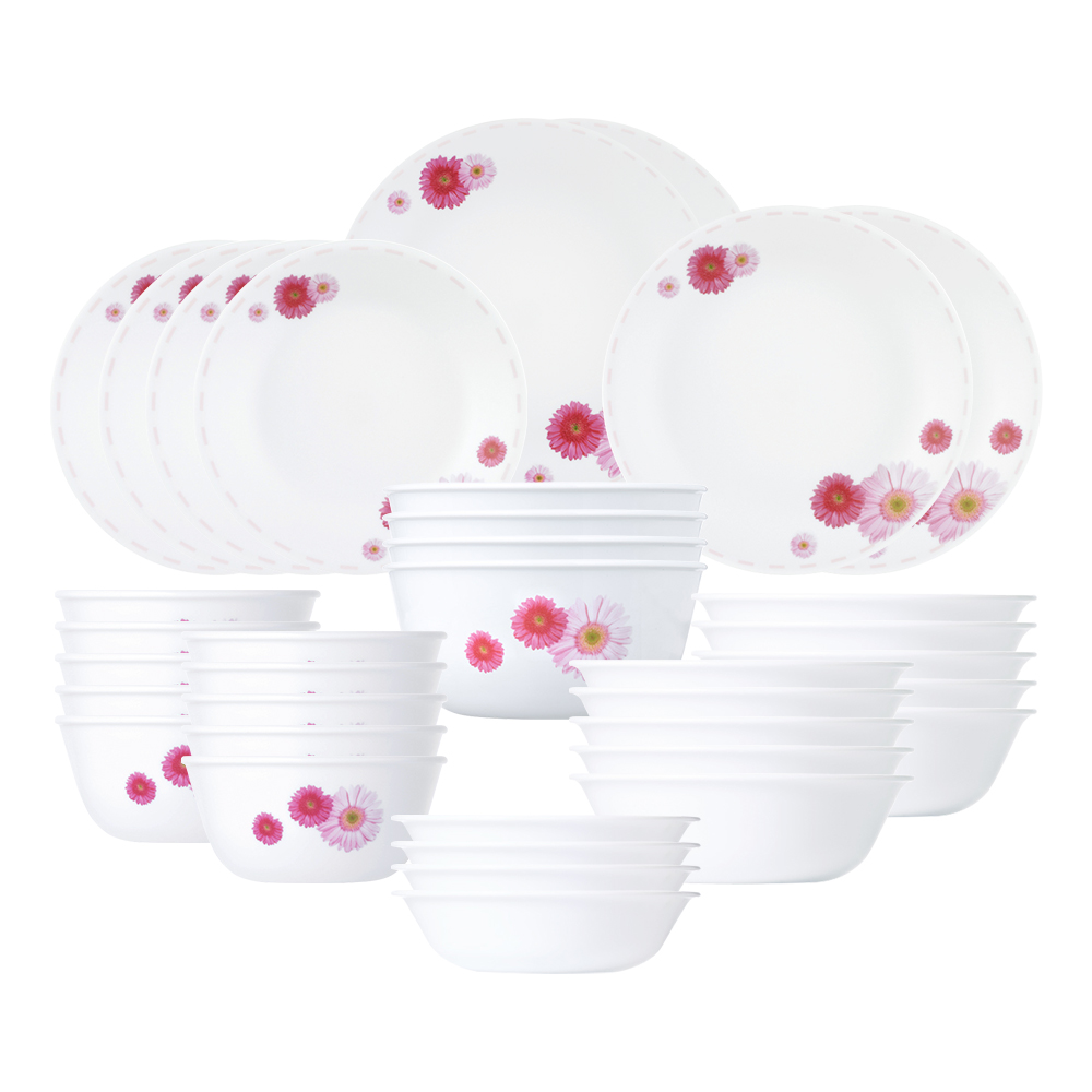 코렐 핑크데이지 원형 10인 한국형세트 36P - 에누리 가격비교