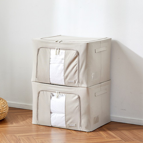 모던하우스 HEIM 윈도우 매탈 폴딩 수납 베이지 66L 2P SET [2개] - 에누리 가격비교