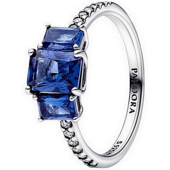 판도라 블루 직사각형 쓰리 스톤 스파클링 반지 192389C01 - 에누리 가격비교