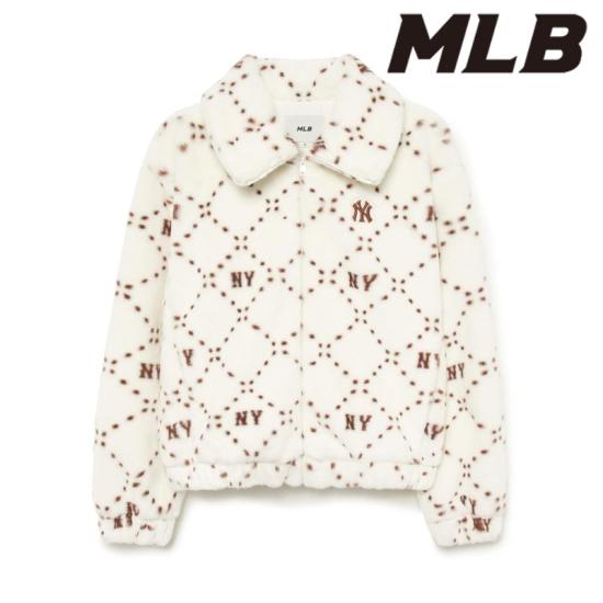 MLB 여성 다이아 모노그램 크롭 에코퍼 점퍼 뉴욕양키스 3FFDM0136-50CRD - 에누리 가격비교