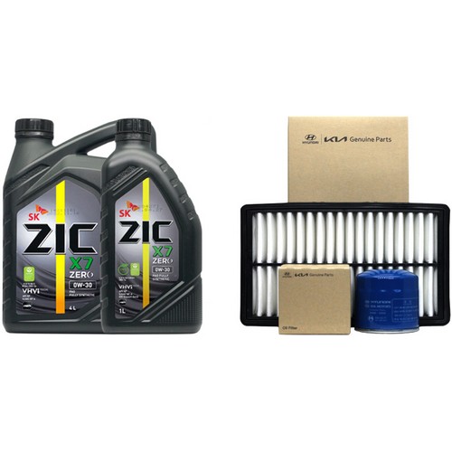 SK엔무브 ZIC 제로 X7 0W30 5L + 순정필터 현대 그랜저HG 하이브리드 - 에누리 가격비교