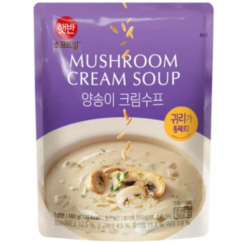 CJ제일제당 햇반 소프트밀 양송이 크림수프 180g [3개] - 에누리 가격비교