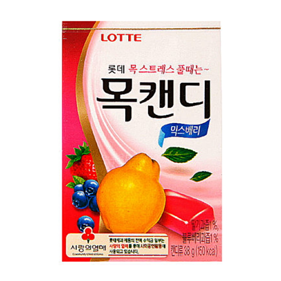 롯데제과 목캔디 믹스베리 38g[6개] - 에누리 가격비교
