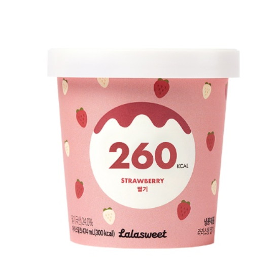 라라스윗 저칼로리 아이스크림 딸기 474ml[3개] - 에누리 가격비교
