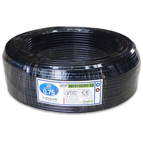 상진전선 VCTF 전선 흑색 0.75SQ x 4C [100m] - 에누리 가격비교