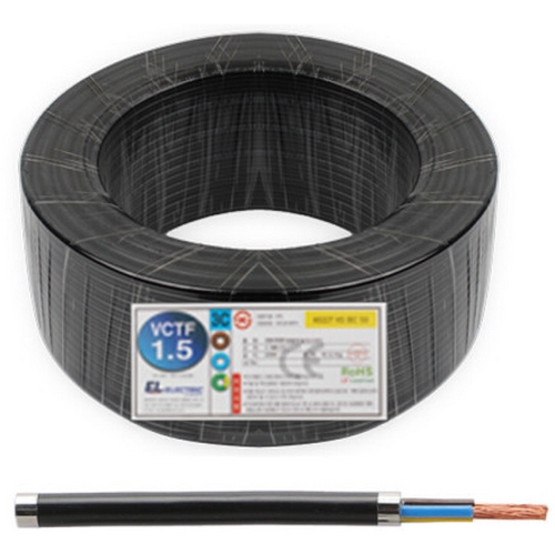 백만볼트샵 VCTF 전선 흑색 1.5SQ x 2C [100m] - 에누리 가격비교