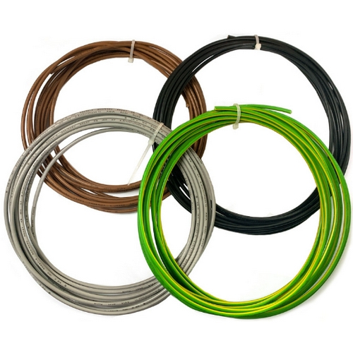 HIV 전선 4색 세트 2.5SQ [5m, 4개] - 에누리 가격비교