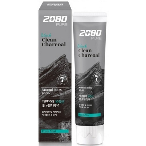 애경 2080 퓨어블랙 차콜민트향 치약 120g [7개] - 에누리 가격비교