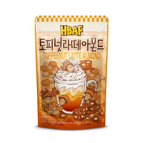 (주)바프 HBAF 토피넛라떼 아몬드 190g [3개] - 에누리 가격비교