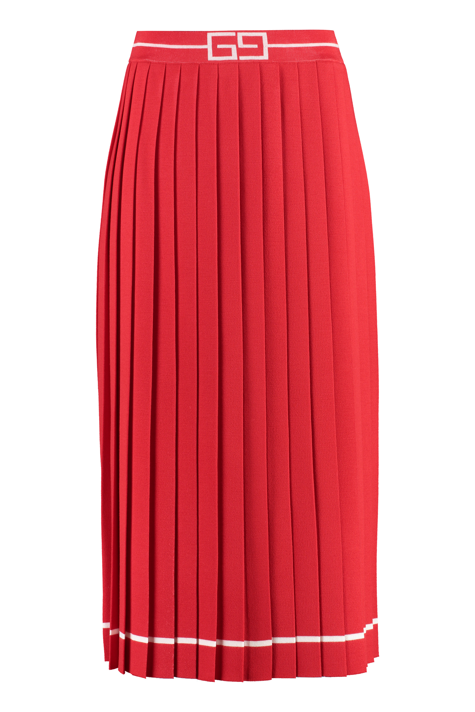 구찌 PLEATED KNITTED SKIRT red 748901 XKDG3 6367 - 에누리 가격비교
