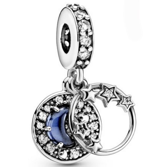 판도라 크레센트 문 앤 스타 댕글 참 799216C01 - 에누리 가격비교