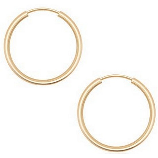 골드팡 14K 볼드파이프 링귀걸이 18mm - 에누리 가격비교