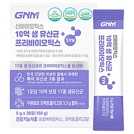 GNM자연의품격 신바이오틱스 10억 생 유산균 프리바이오틱스 30포 [2개] - 에누리 가격비교