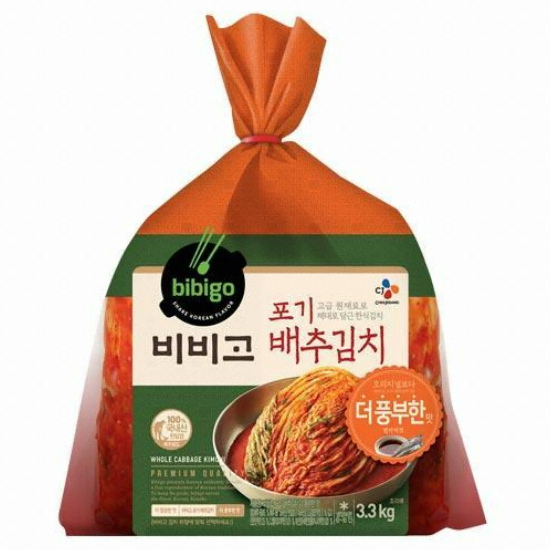 CJ제일제당 비비고 포기 배추김치 더 풍부한 맛 3.3kg [2개] - 에누리 가격비교
