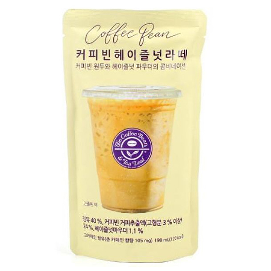 커피빈 헤이즐넛 라떼 190ml [10개] - 에누리 가격비교