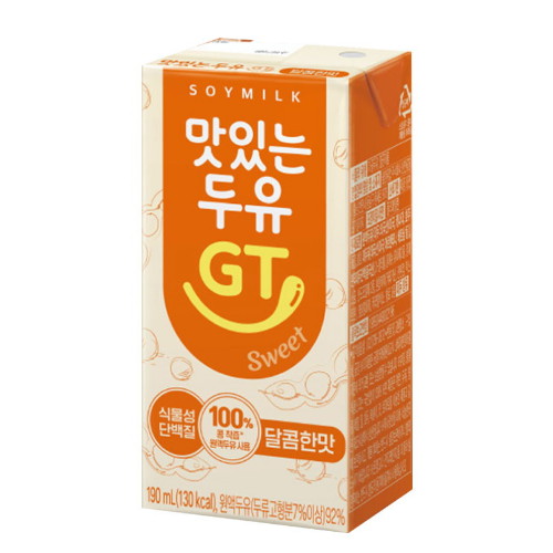 남양유업 맛있는두유 GT 달콤한맛 190ml [32개] - 에누리 가격비교