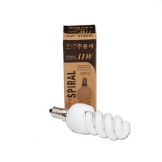 시그마 EL E14 미니 스파이럴 형광등 전구색 11W [1개] - 에누리 가격비교