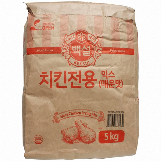 CJ제일제당 백설 치킨전용 믹스 매운맛 5kg[4개] - 에누리 가격비교