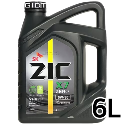 SK엔무브 ZIC 제로 X7 0W30 6L - 에누리 가격비교