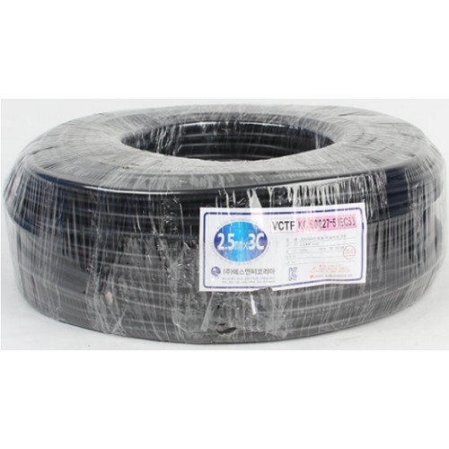 에스엔씨코리아 VCTF 전선 흑색 2.5SQ x 3C [100m] - 에누리 가격비교